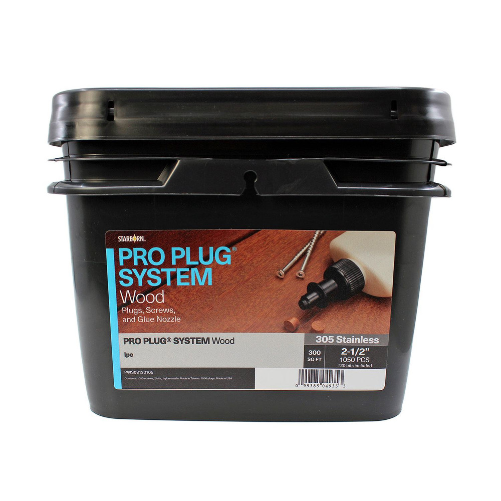 Taylor Forest Products | Pro Plug 2 1/2″ Screw and Plug Kit – Mahogany